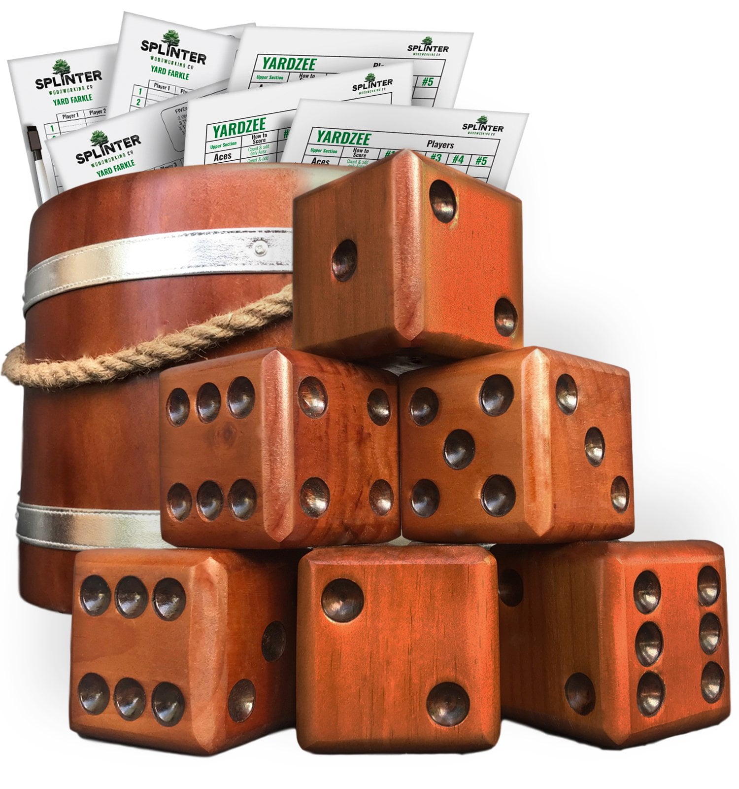 Yardzee Yard Farkle Giant Yard Dice Set All Weather With Wooden Yardzee Yard Farkle Giant Yard Dice Set All Weather With Wooden