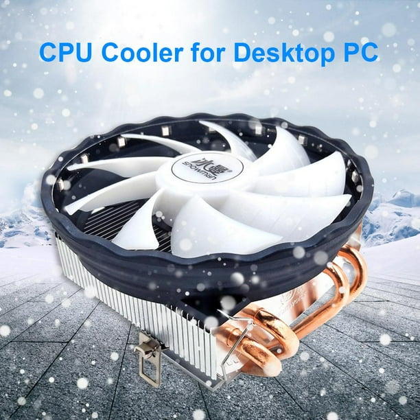 4 Heat Pipe CPU Cooler PWM 4 Pin PC Radiator Cooling Fan (No Light ...