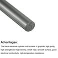Graphite Rod Graphite Stirring Rod 150x6mm Black for Electrode, Melting ...