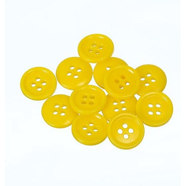 Mibo 12pcs Round Melamine Buttons with Rim - 24L(15mm) - 4 Hole ...