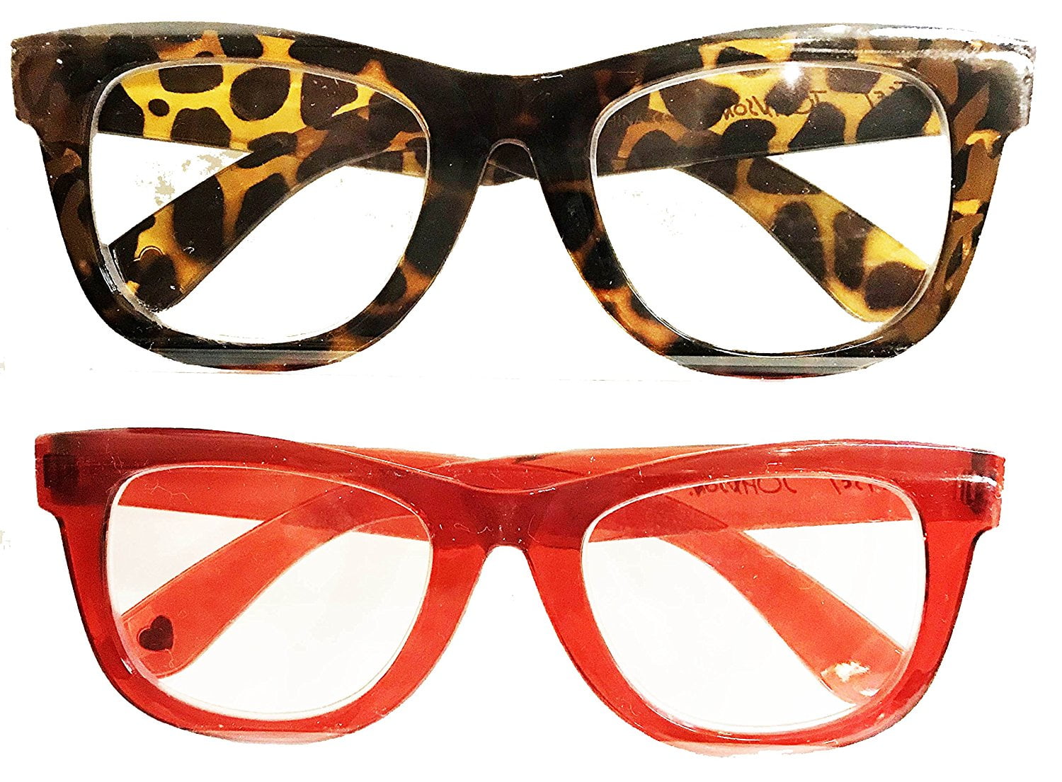 Betsey Johnson Red Animal Print Reading Glasses 2 Pack Readers 1 50