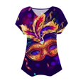 Chaoheng Plus Size Womens Spring And Summer Print Pattern Pullover