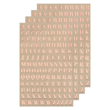 Peel and Stick Glitter Alphabet Letter Stickers for Grad Cap - Assorted ...