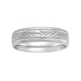 Men's Sterling Silver "X" Pattern Ring, 6mm - Walmart.com