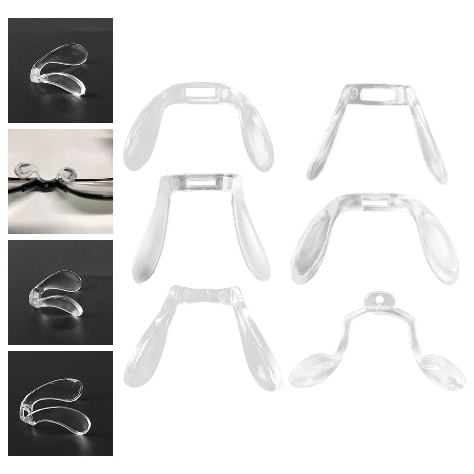 2x U Shaped Eyeglasses Nose Pads Bridge Practical Nosepads Clear ...
