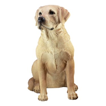 Sandicast "Life Size Large" Sitting Black Labrador Retriever Dog ...