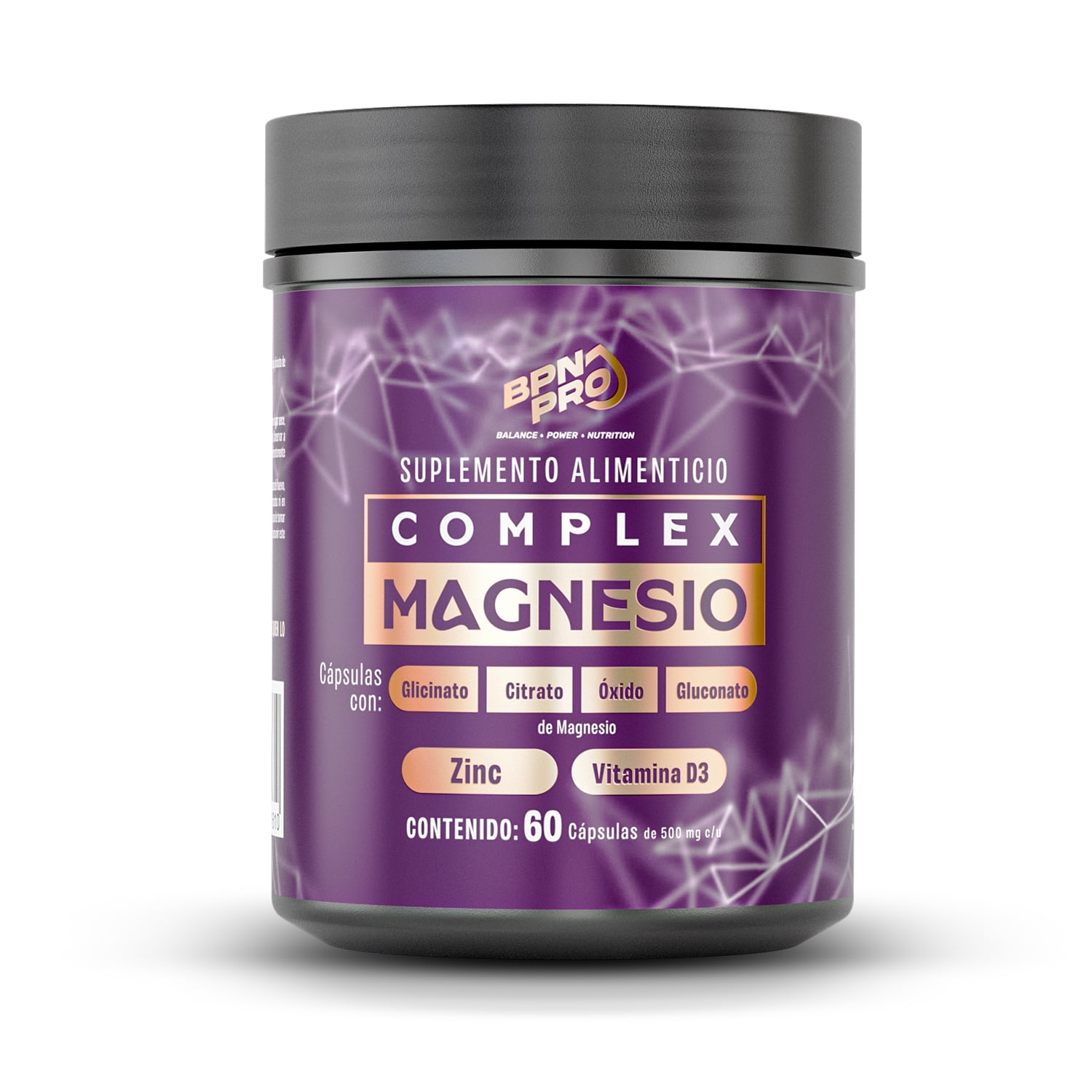 Magnesio Complex BPN PRO • Citrato, Óxido y Gluconato de Magnesio con ...