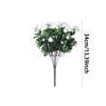 AFACUHX 10PC Artificial Flower Decoration Realistic Floral Decor Fade ...