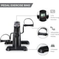 Pedal Exercise Mini Cycle Bike Great for Home or Office Workout - Digital Display for RPMs ...
