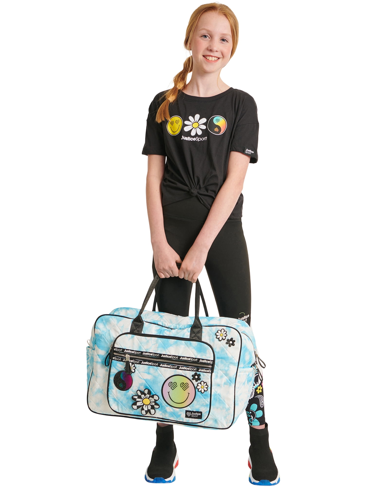 Justice Girls Tie Dye Weekender Bag, 3-Piece Multi-Color - Walmart.com