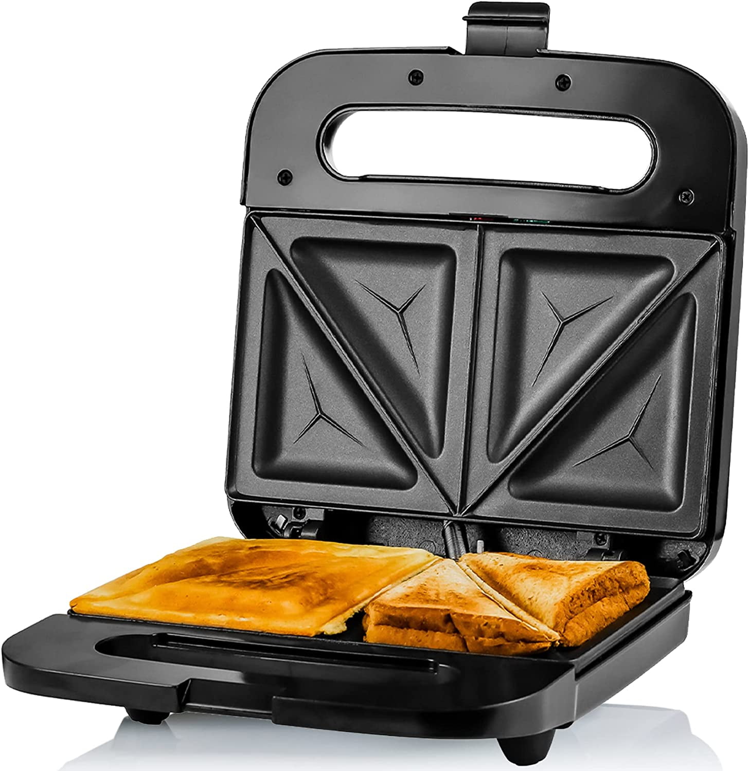 Electric Sandwich Maker with Non-Stick Plates, 750W Indoor Grill ...