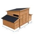Noble House 55" Outdoor Chicken Coop, Compact Wooden Poultry House with ...