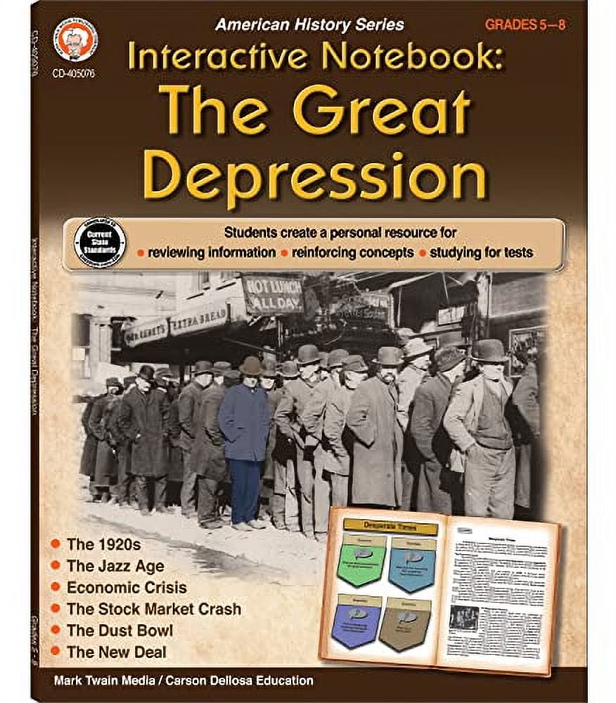 Mark Twain The Great Depression Interactive Notebook: Grados 5-8 Libro ...