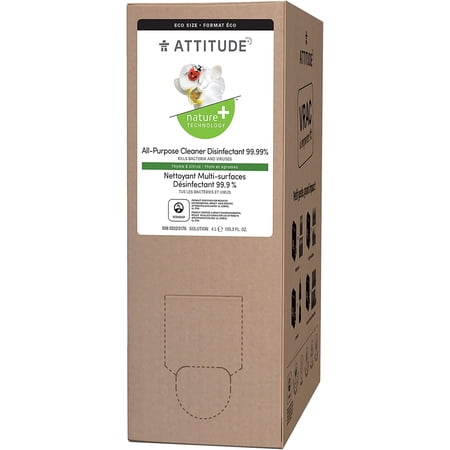 ATTITUDE 99.99% Disinfectant and All-Purpose Cleaner, Antibacterial ...
