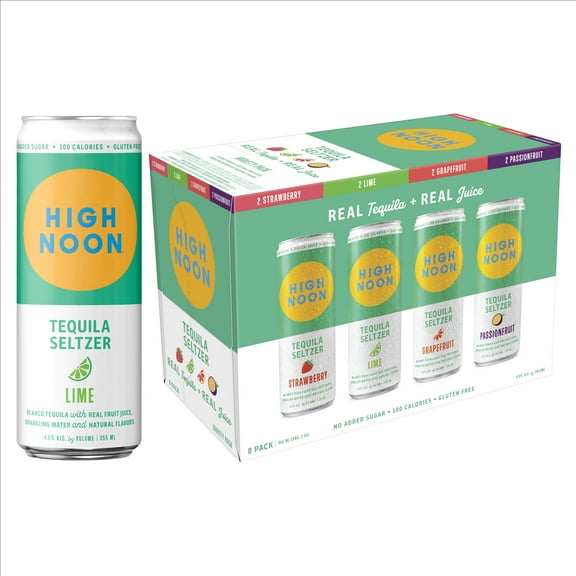 High Noon Vodka Hard Seltzer, Variety Pack, 12 Pack, 12 oz Cans ...