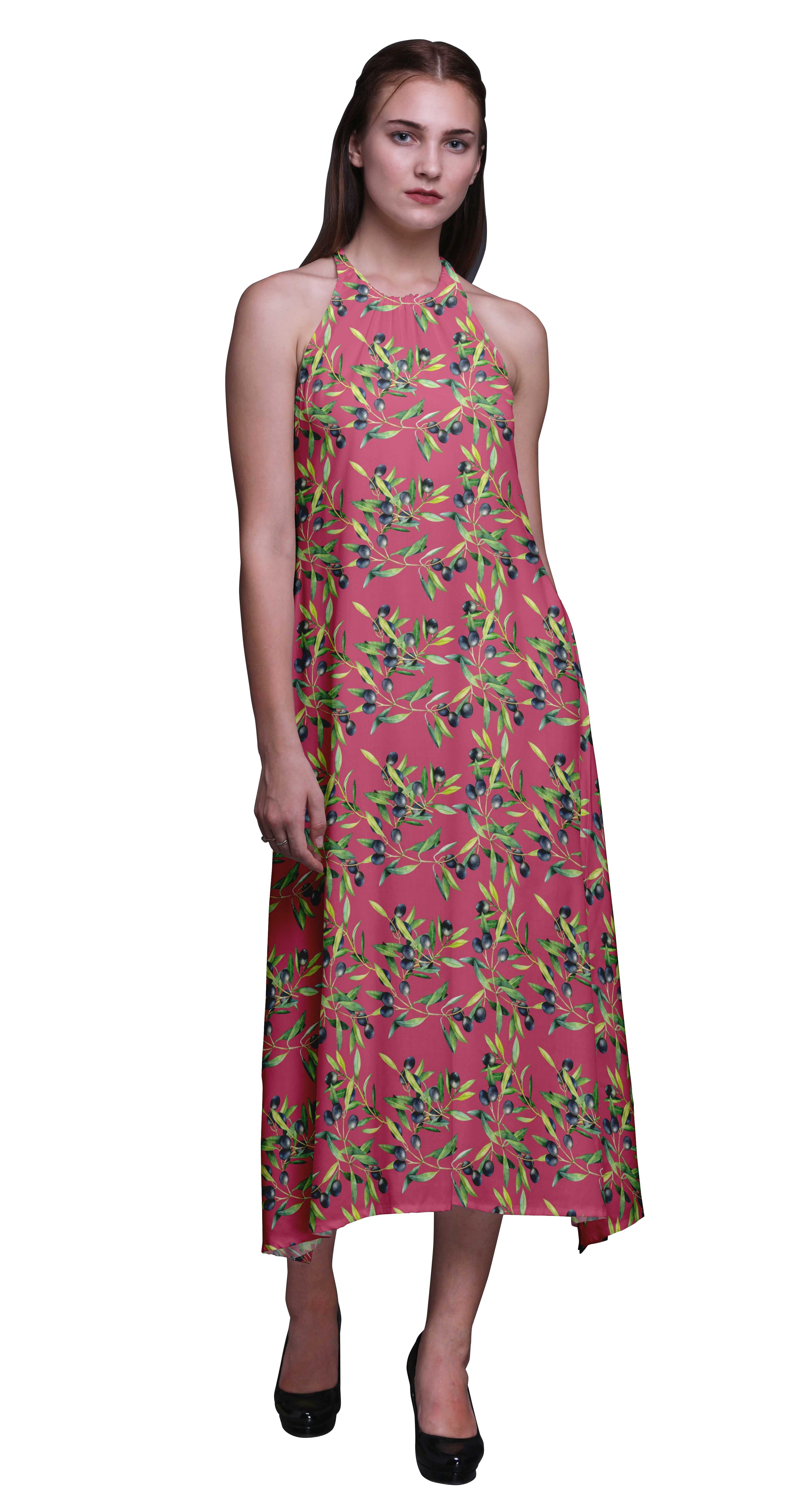 Bimba Fruits Summer Holiday Party Halter Neck Beachwear Women BacklessÂ ...