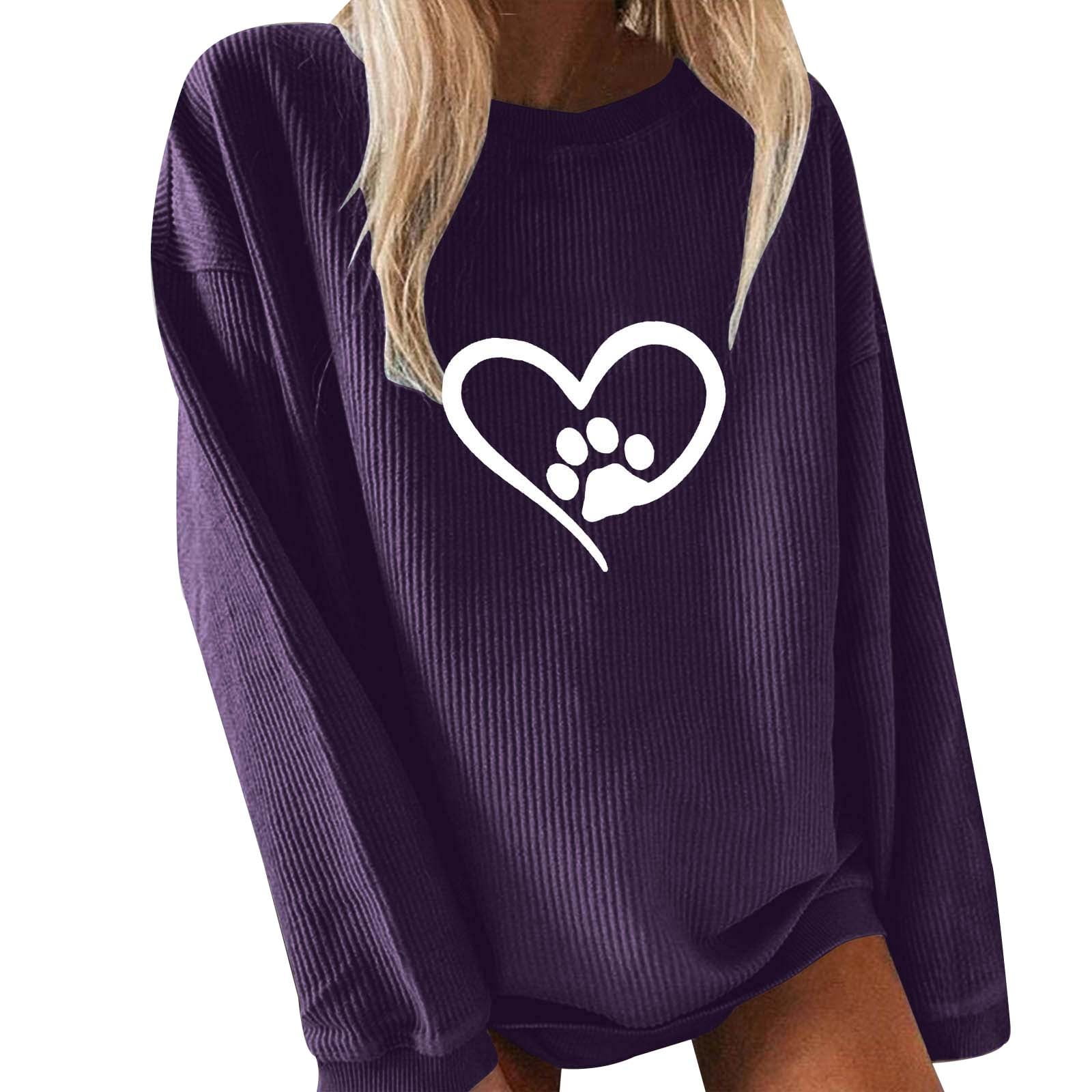 Click here for Vbarhmqrt Yellow Sweatshirt Womens Long Sleeve Rou... prices