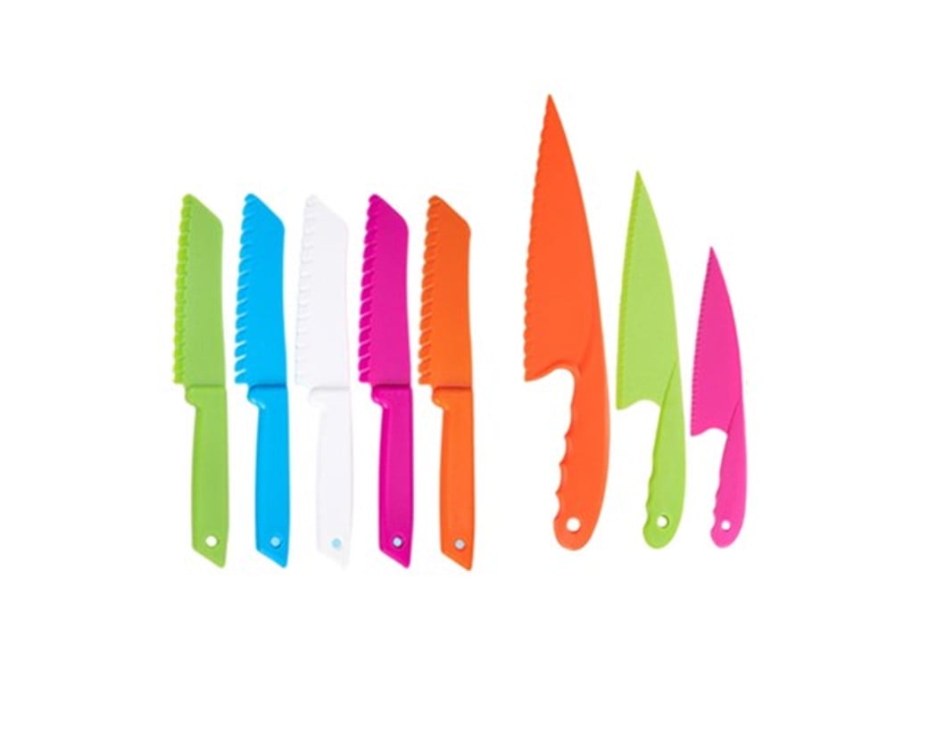 Kids Knife Set, Kids Safe Cooking Knives, Nylon Kids Kitchen Knife with ...