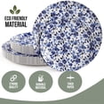 32 Piece Disposable Paper Plates Set Bluebelle For 16 Guests - Walmart.com