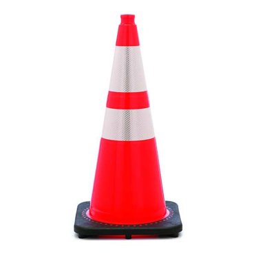 TruForce™ Traffic Cones w/ Rubberized Black Base - Walmart.com