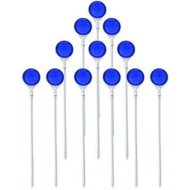 12-Pack Blue Driveway Markers Safety Reflectors - 34-inches Long ...