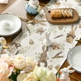 1 Piece 13x72 Inch Bunny Rabbit Eucalyptus Table Runner Seasonal Event ...