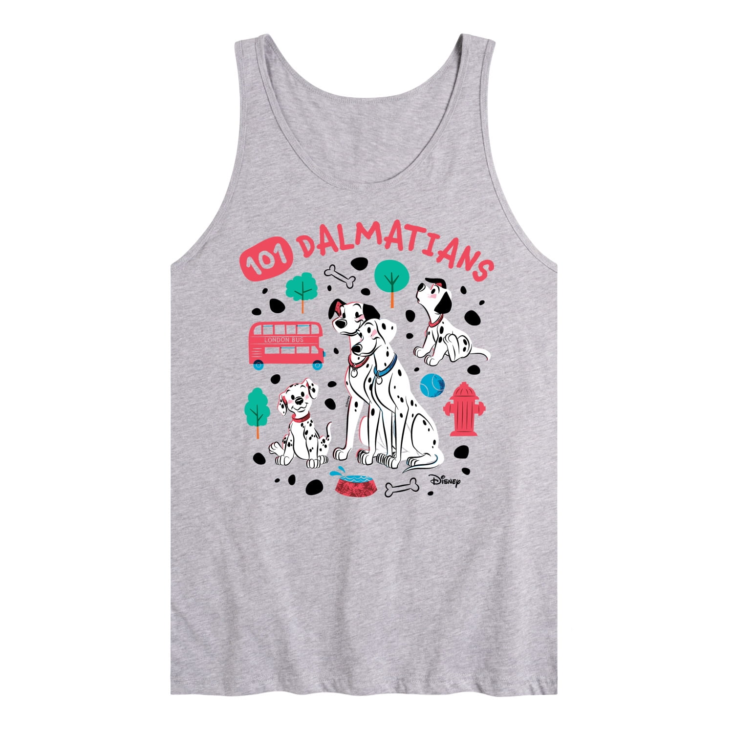 Disney - 101 Dalmatians Animated - Collage of Dalmatian Family - Men's ...