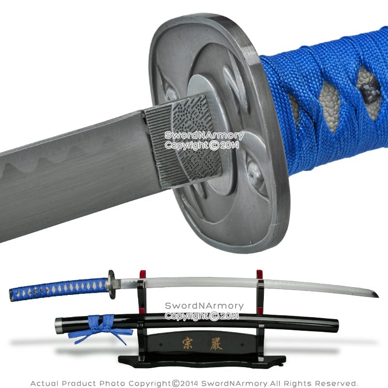 Champloo Jin Anime Katana Fantasy Samurai Sword Cosplay Blue - Walmart.com