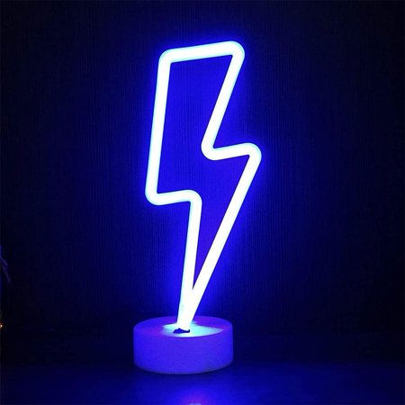 Lighting, Neon Sign Rechargeable Neon Lamp Wall Decor with Base for ...
