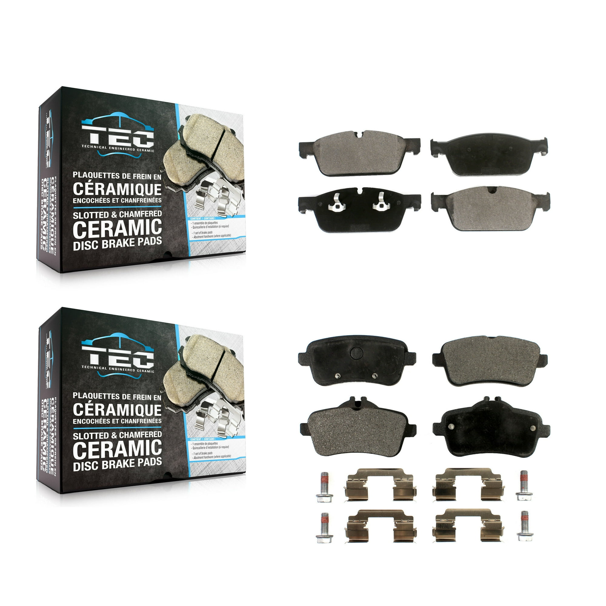 Click here for Tec Front Rear Ceramic Brake Pads Kit For Car Merc... prices