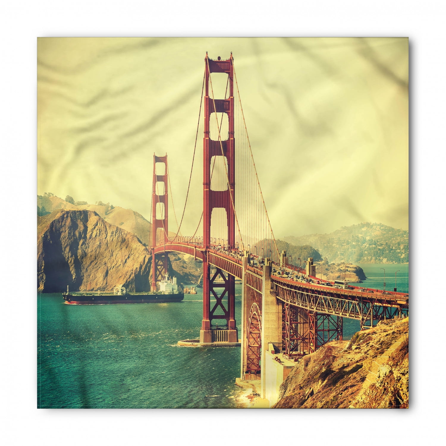 Vintage Bandana, Old Style Bridge View, Unisex Head and Neck Tie, by ...