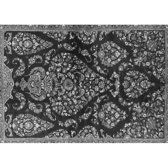 Ahgly Company Indoor Rectangle Persian Gray Traditional Area Rugs, 2' x ...