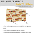 ADECORIVY Hot Dogs Front License Plate, Cute Foods Novelty Vanity Tag ...