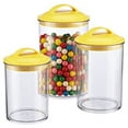 Reston Lloyd 6pc Acrylic Canister Set Lemon - Walmart.com