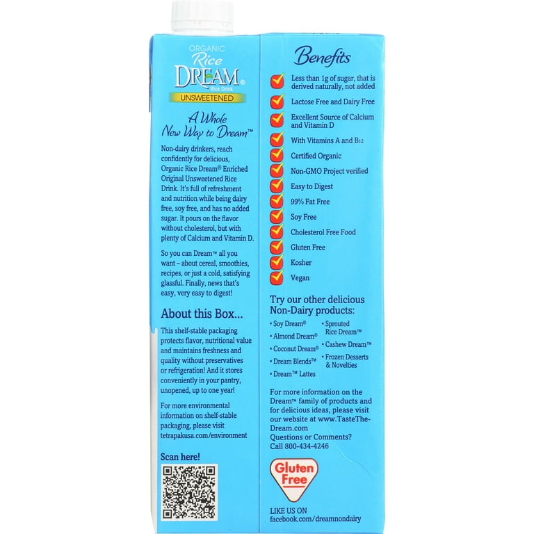 Rice Milk Nutrition Facts