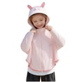 ATOGUTA Girls Hooded Jacket Lightweight and Breathable Sunscreen-Hoodie ...