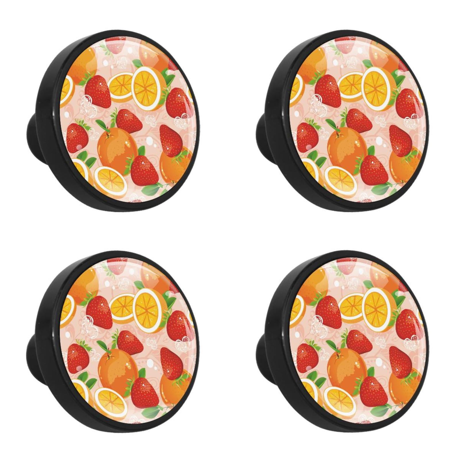 4 Pcs Strawberry Knobs for Kitchen Cabinet Cupboard Dresser Bookcase ...