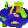 Play Day Kids Building Water and Sand Table 13-Piece Outdoor Activity ...