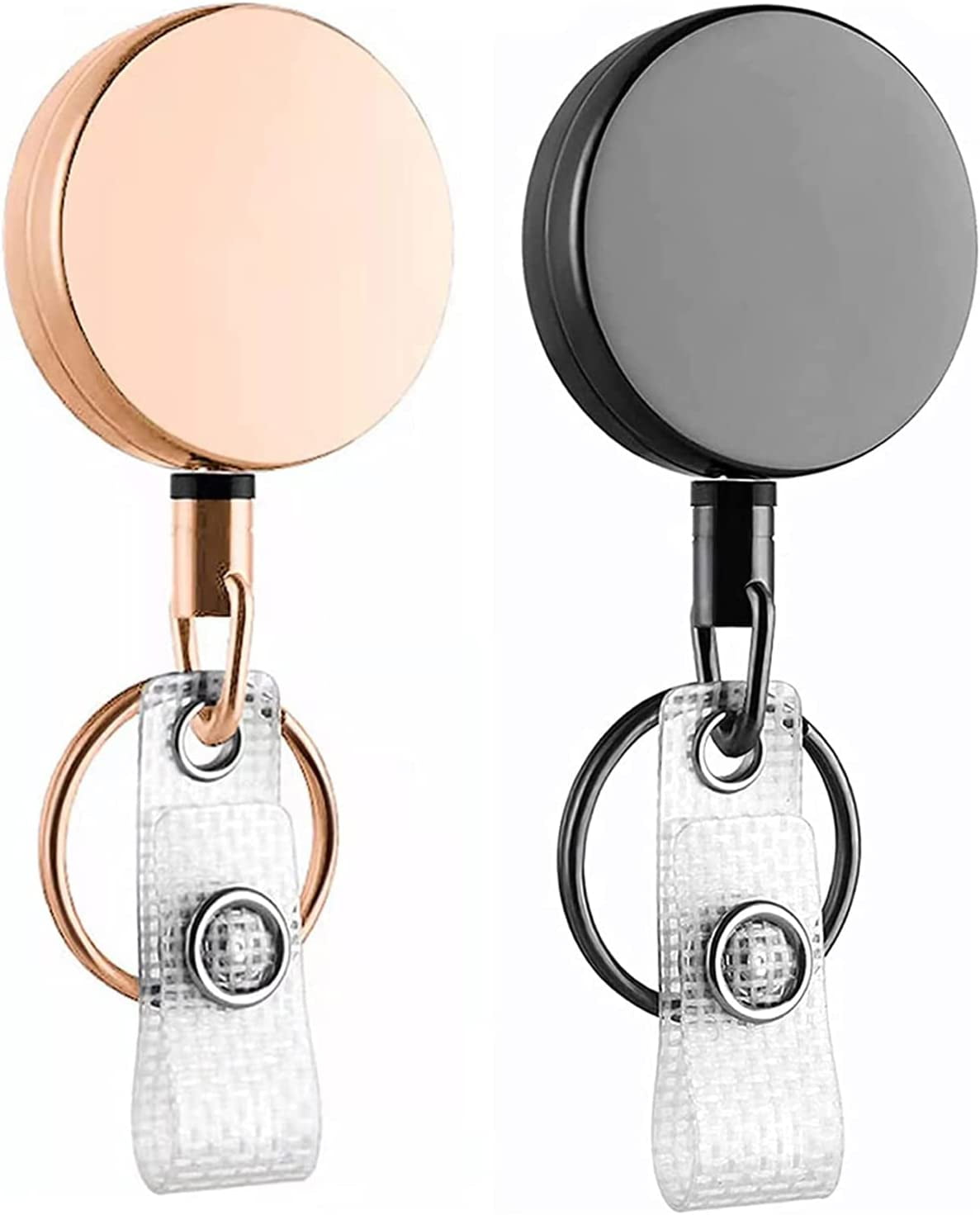 Heavy Duty Retractable Badge Reel Metal Badge Holder Reel with Belt ...