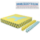 New Kids Puzzle Exercise Play Mat With Textures and Borders Blue ...