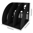SAYEEC Magazine Holder, Plastic File Organizer, 3 Compartment Desk ...