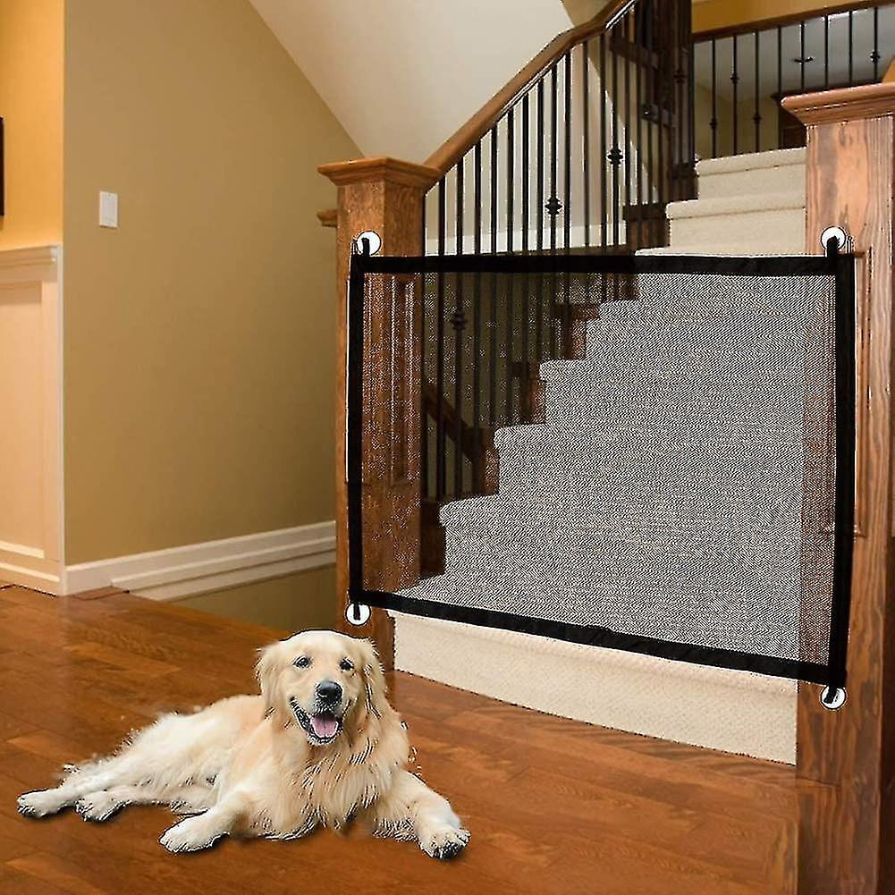 Dog Safety Barrier Adjustable Magic Gate retractable Pet Barriers For Stairs Kitchen Portable Folding 180 X 72cm Bodega Aurrera en linea