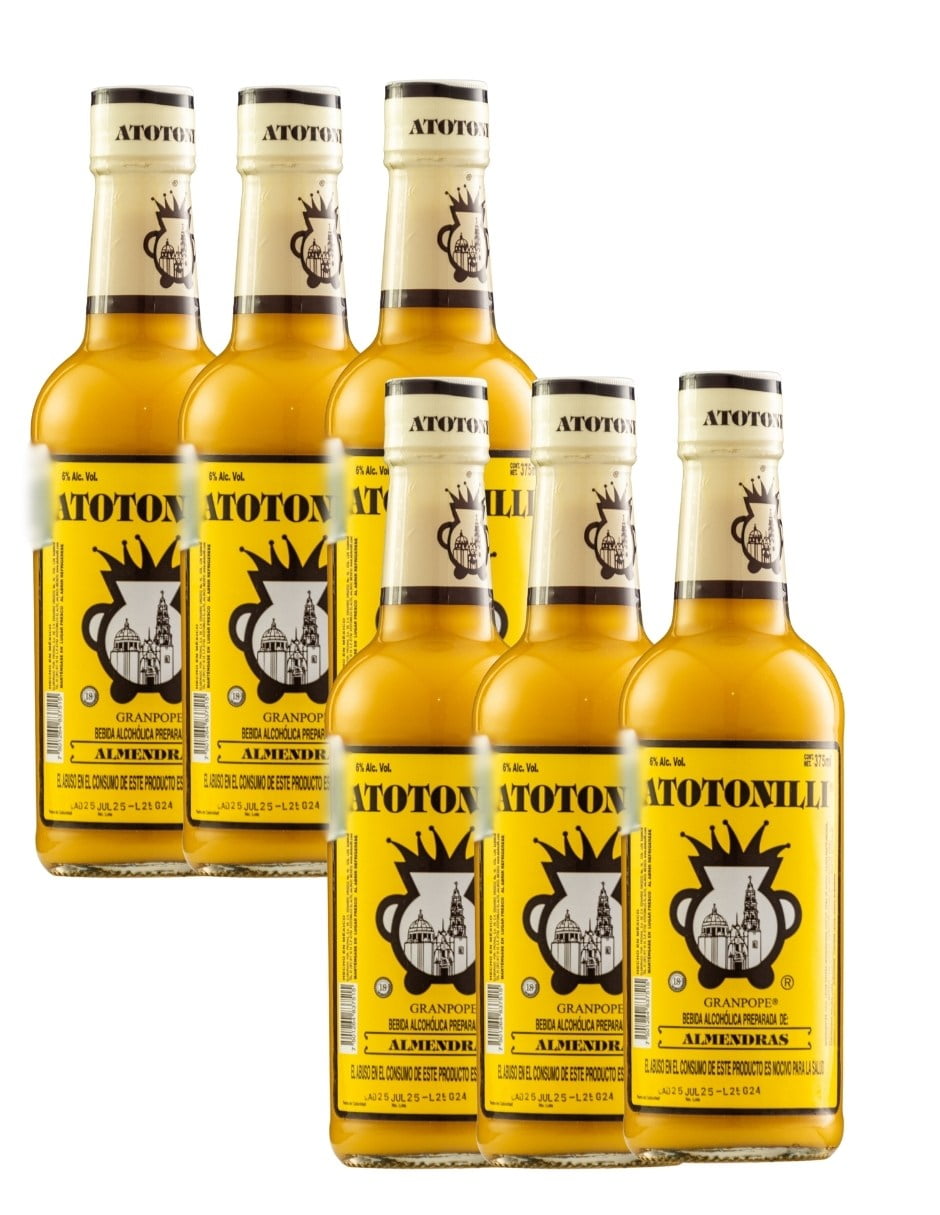 Six Pack Rompope Atotonilli Almendras 375 Ml Atotonilli Rompope ...