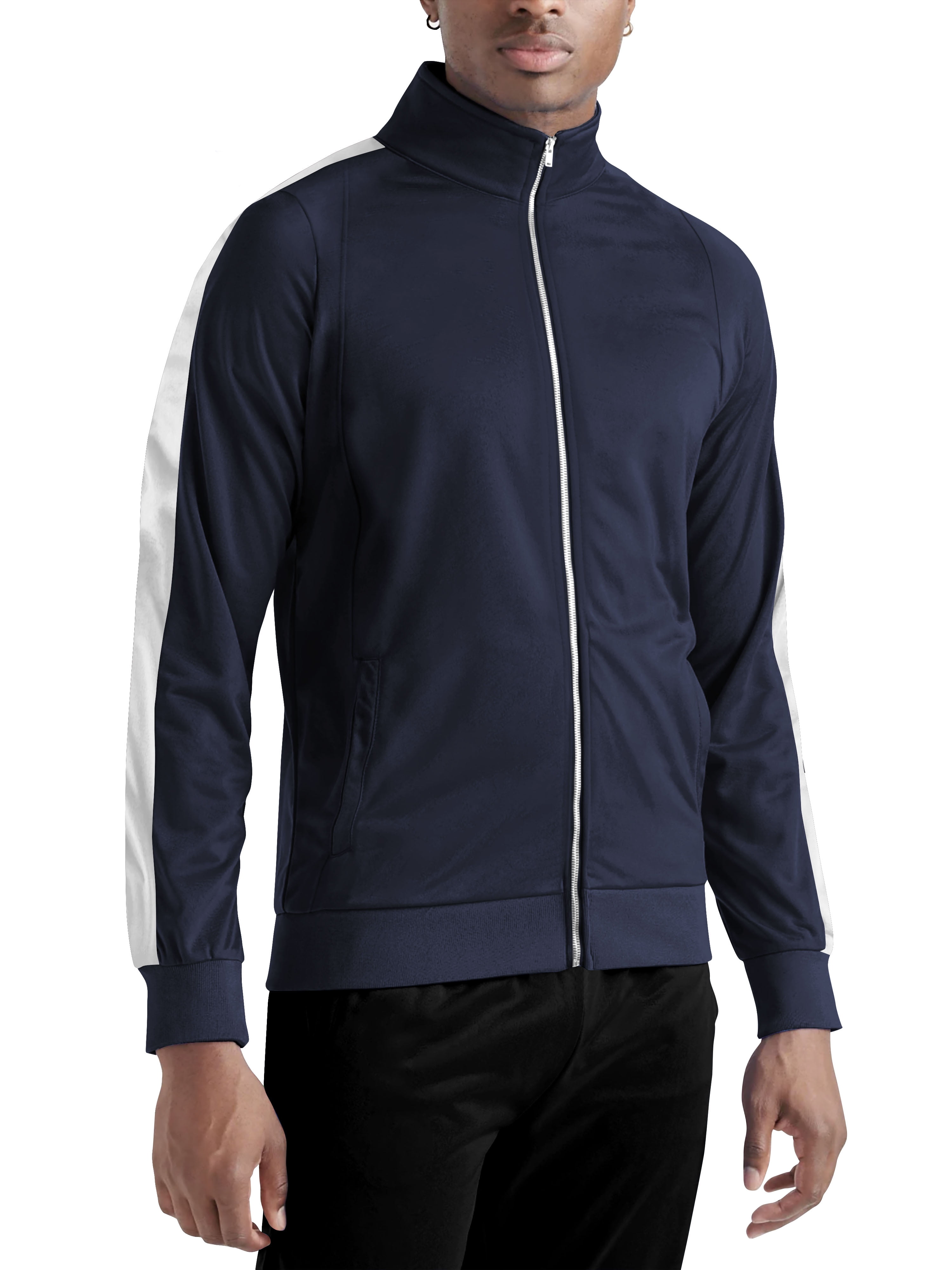 Hat and Beyond Men's Retro Track Jacket Street Urban Hip Hop Training ...