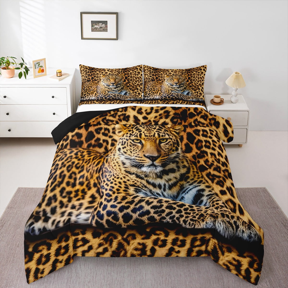 Click here for Erosebridal Leopard Cheetah Comforter Sets Full Si... prices