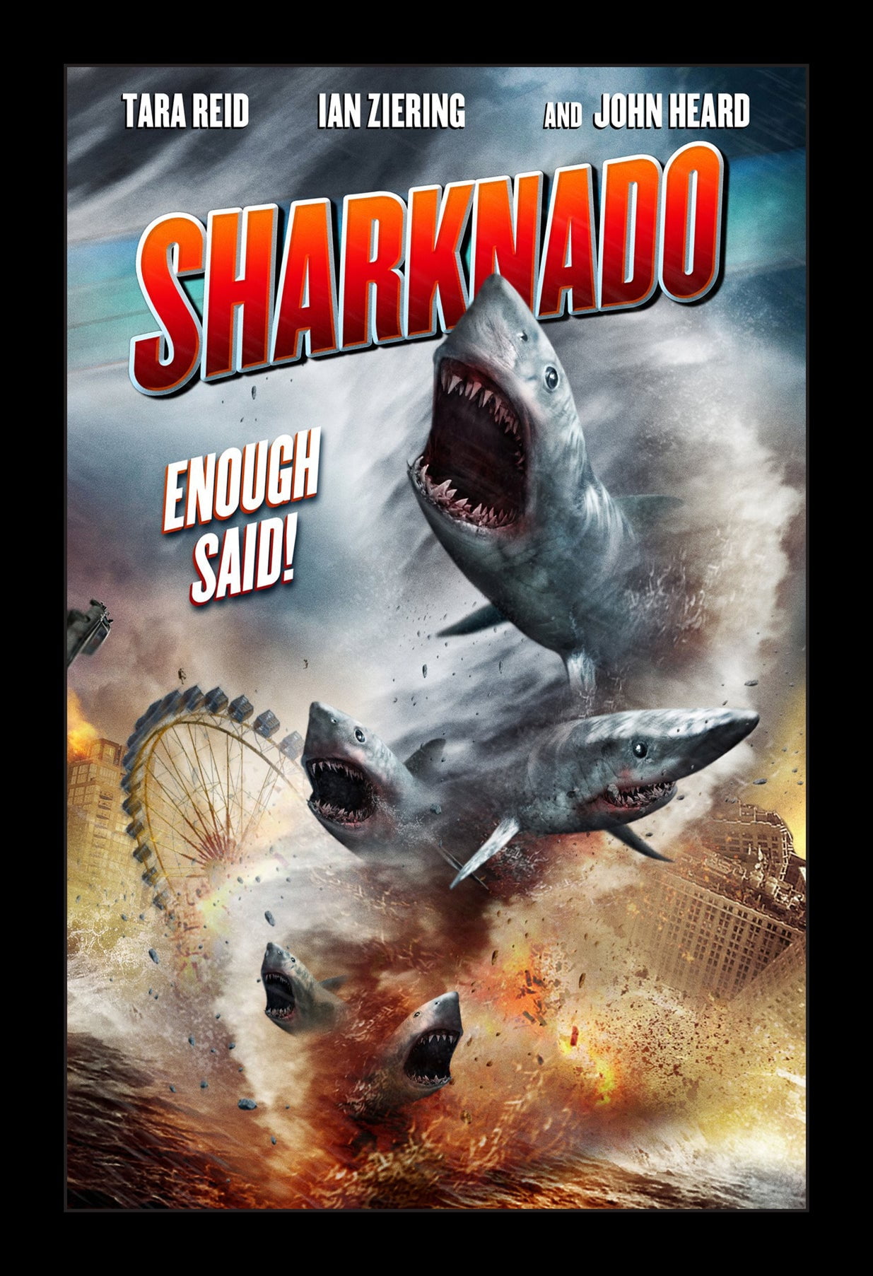 SHARKNADO - 11x17 Framed Movie Poster - Walmart.com