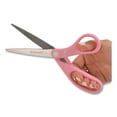 Westcott All Purpose Pink Ribbon Scissors, 8" Long, 3.5" Cut Length ...
