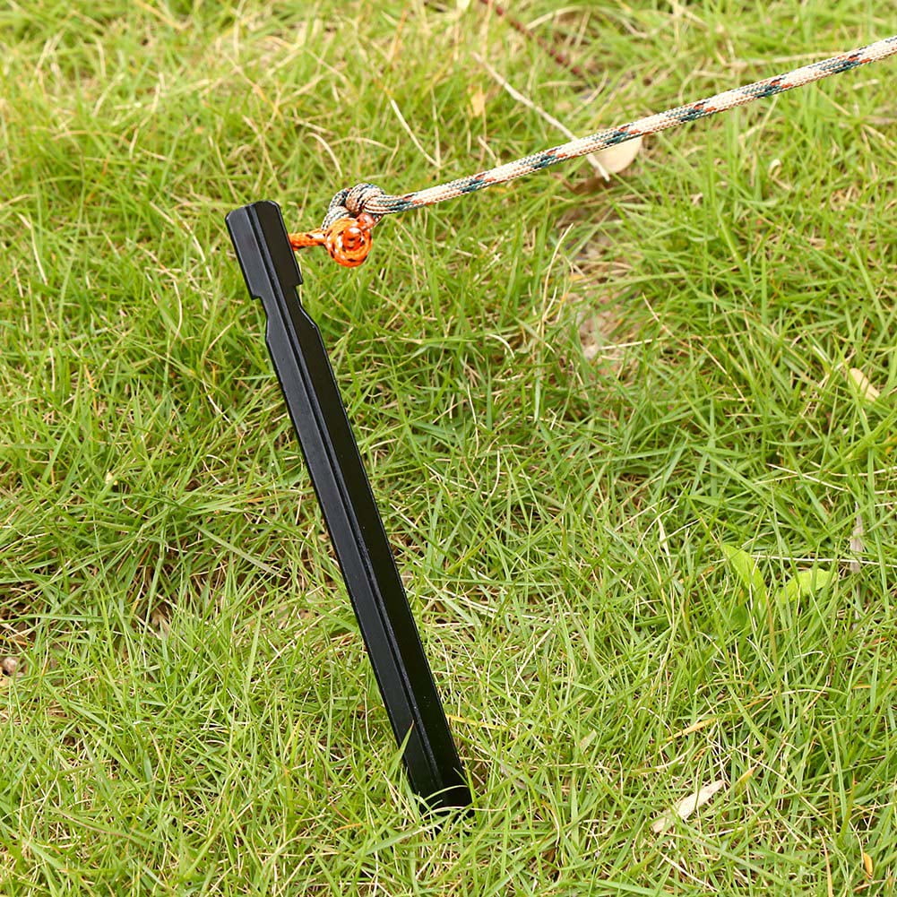 Tent Stakes Pegs, Strong Grasp Aluminium Alloy Tent Stakes Nail Spike ...