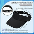 Armscye 2 Pcs Quick Dry Sport Sun Visor Hats, Adjustable Golf Baseball ...