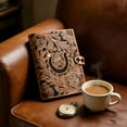 Tooled Leather Bible Cover with Snap Closure – Western Style Embossed ...